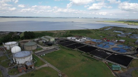 Motney Hill Sewage Treatment Works Gillingham Stock Footage Video (100% ...