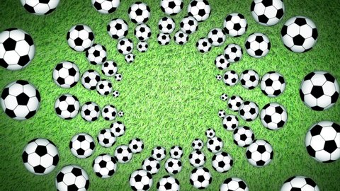 Soccer Balls Animation Background Loop Stock Footage Video (100% ...