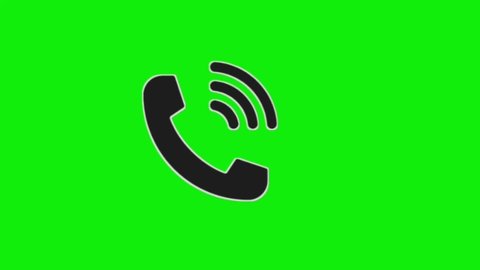Green Screen Phone Call Black Color Stock Footage Video (100% Royalty ...