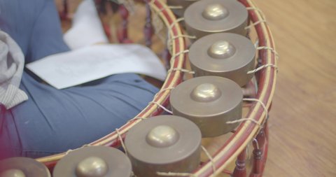 Thai Musical Instrumentskhong Wong Most Important Stock Footage Video ...