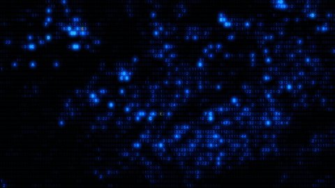 Abstract Blue Computer Hex Code Fullframe Stock Footage Video (100% Royalty-free) 1090650741 ...