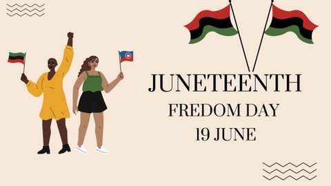 Juneteenth Freedom Day Animation Video Juneteenth Stock Footage Video ...