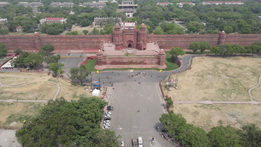 Red Fort Aerial View in Delhi, India image - Free stock photo - Public ...