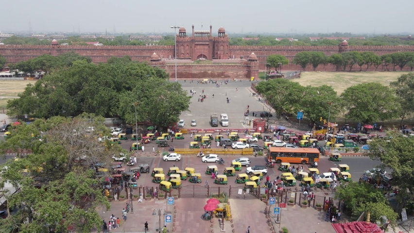Red Fort Aerial View in Delhi, India image - Free stock photo - Public ...