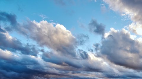 Clouds Move Fast Dusk Windy Cloud Stock Footage Video (100% Royalty ...