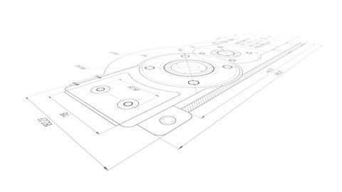 Technical Drawing Project Planmechanical Engineering Background Stock ...