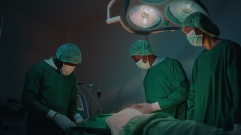 Professional Doctors Operating Room Making Cpr Stock Footage Video (100 ...