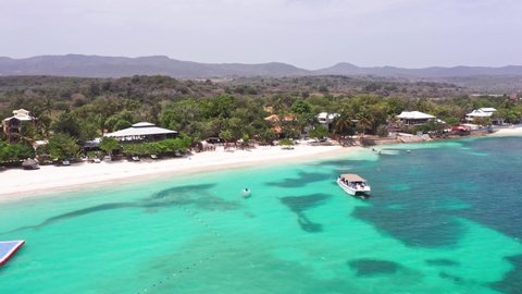 Turquoise Blue Water Playa La Ensenada Stock Footage Video (100% ...