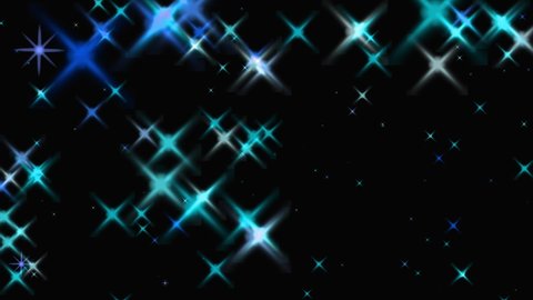 Glitter Shine Star Particle Animation Motion Stock Footage Video (100% ...