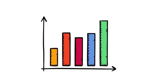 Animation Chart Drawing On White Background Stock Footage Video (100% ...