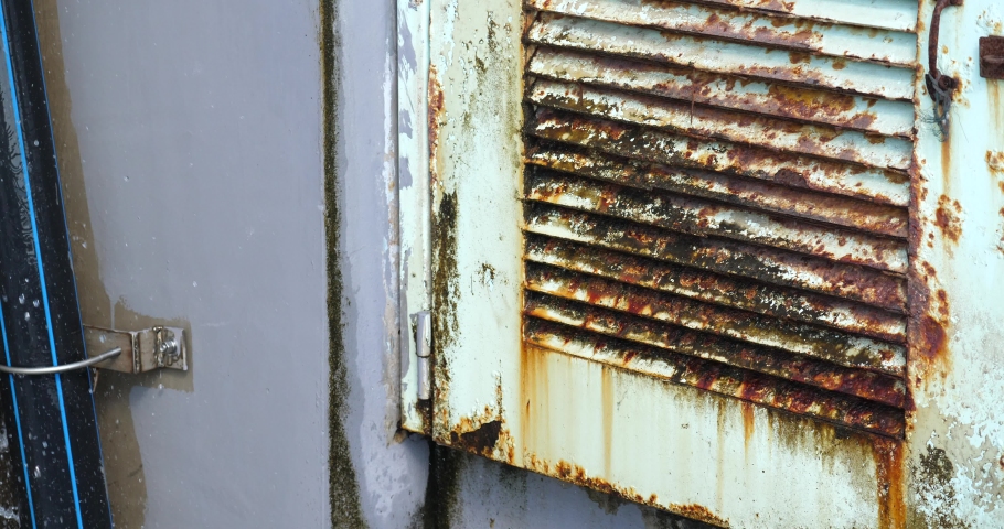 iron gates against rust rusting on Stock Footage Video (100% Royalty ...