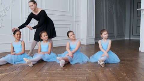 Young Girls Ballet Dancing Ballet White Stock Footage Video (100% ...