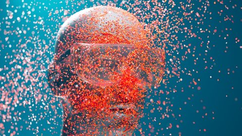 Modern Futuristic Prototype Goggles Protect Eyes Stock Footage Video ...