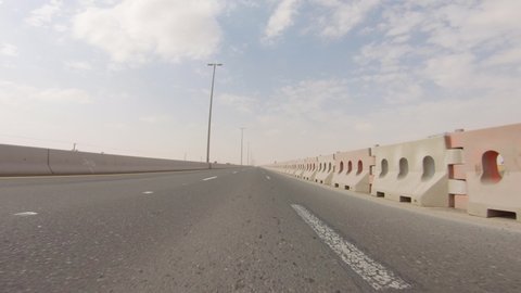 Journey Middle Eastern Road Trip Firstperson Stock Footage Video (100% ...