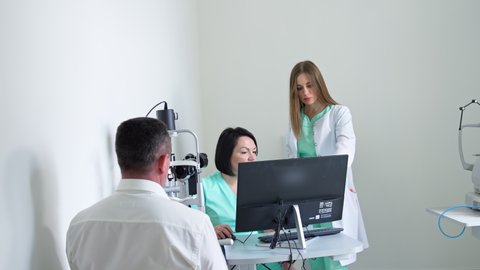 Two Female Doctors Discussing Something Front Stock Footage Video (100% ...