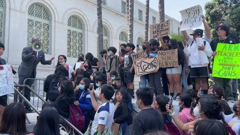 Students Miguel Contreras Learning Center High Stock Footage Video (100 ...