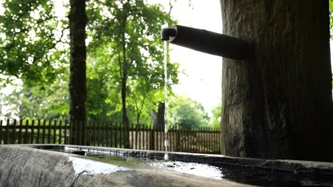 Clean Drinking Water Flowing Down Slow Stock Footage Video (100% ...