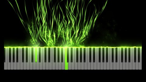 Particles Floating Out Old Piano Keyboard Stock Footage Video (100% ...