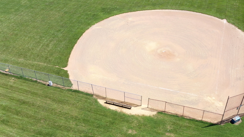 baseball field aerial establishing 4k Stock Footage Video (100% Royalty ...