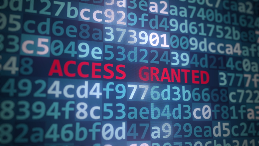 access granted text program code on Stock Footage Video (100% Royalty ...