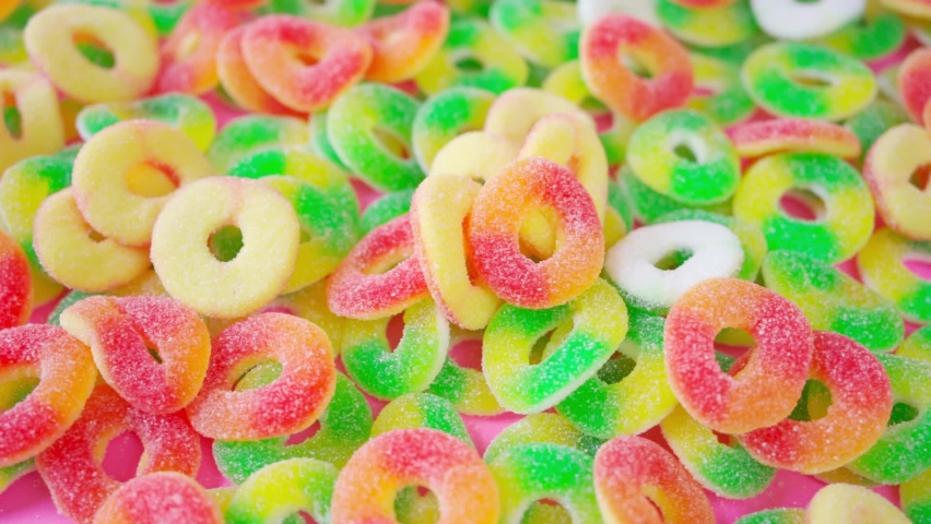 sweets falling on top each other Stock Footage Video (100% Royalty-free ...