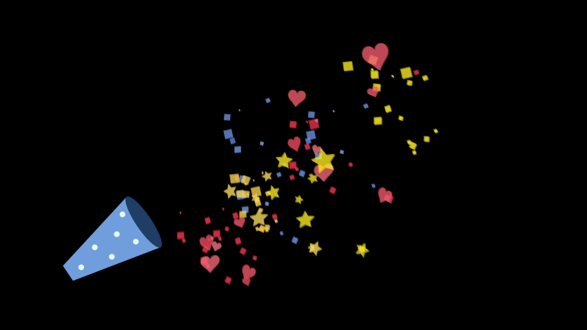 simple cute cracker animation black background Stock Footage Video (100 ...