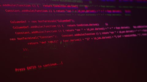 Source Code Scrolling 4k Animation Program Stock Footage Video (100% Royalty-free) 1090874933 ...