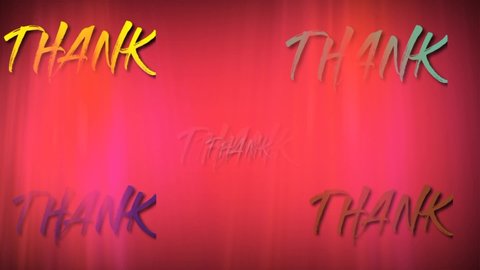 Animation Colorful Text Background Stock Footage Video (100% Royalty ...
