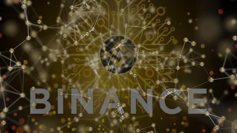 Animated Binance Cryptocurrency Mining Process Shown Stock Footage ...