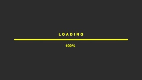 Loading Progress Animation 100 Percent High Stock Footage Video (100% ...