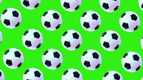 4k Soccer Balls Green Screen Stock Footage Video (100% Royalty-free ...