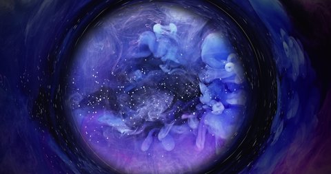 Ink Water Drop Circle Mist Flow Stock Footage Video (100% Royalty-free ...