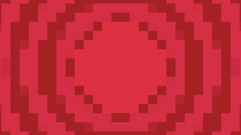 Gradient Red Pixels Circles Pattern Motion Stock Footage Video (100% ...