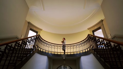 277 Woman looking down low angle Stock Video Footage - 4K and HD Video ...