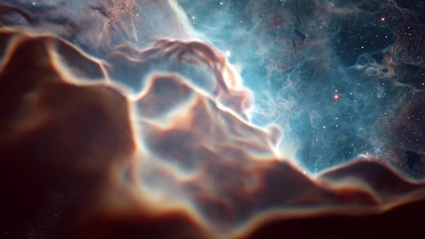 Space Stars Nebula Floating Through Abstract Stock Footage Video (100% ...