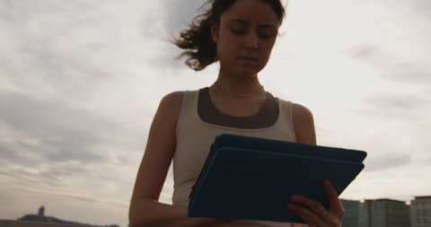 277 Woman looking down low angle Stock Video Footage - 4K and HD Video ...