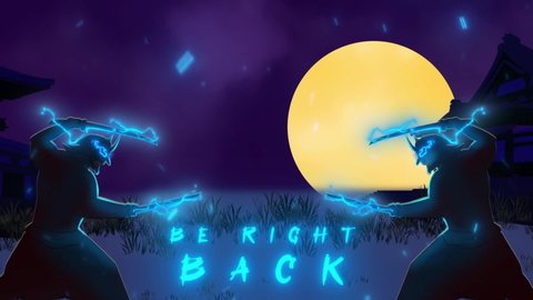 Be Right Back Game Twitch Screen Stock Footage Video (100% Royalty-free ...