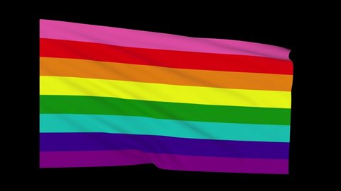 3d Animation Waving Pride Flag Loop Stock Footage Video (100% Royalty ...