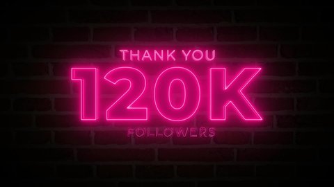 Thank You 120k Followers 120000 Followers Stock Footage Video (100% ...