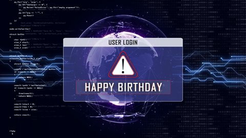 Happy Birthday Earth Connections Network Animation Stock Footage Video ...