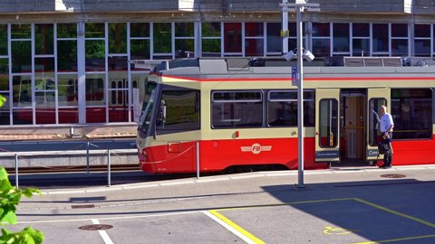 Forch Railway Train Railway Station Forch Stock Footage Video (100% ...