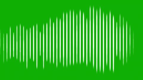 Frequency Waves Motion Graphics Green Screen Stock Footage Video (100% ...