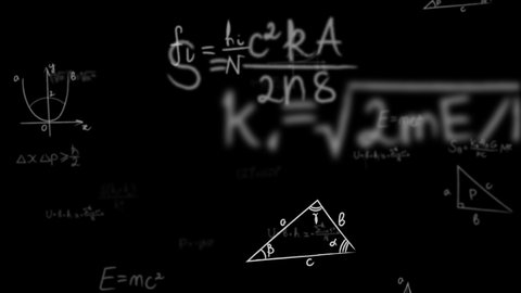Camera Flies Through White Math Formulas Stock Footage Video (100% Royalty-free) 1042505809 ...