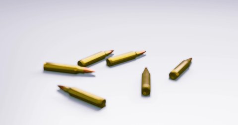 3d Render Animation Isolated Assault Rifle Stock Footage Video (100% ...