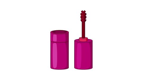 Mascara Icon Animation Cartoon Best Object Stock Footage Video (100% ...