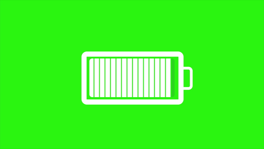 animated battery outline on green screen Stock Footage Video (100% ...