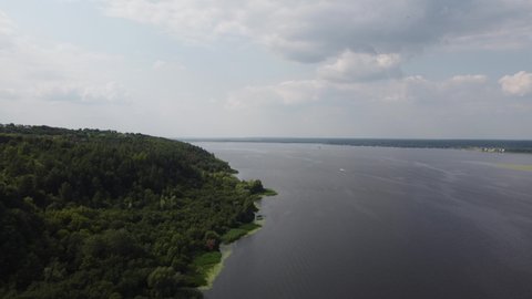 River Field Green Grass Valley River Stock Footage Video (100% Royalty ...