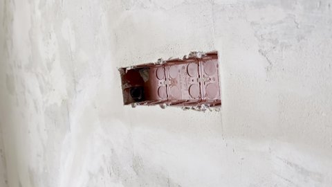 Electrical Cable Sheath Tube That Passes Stock Footage Video (100% ...