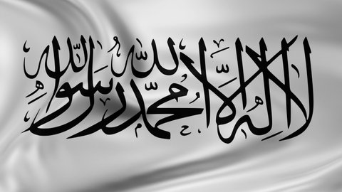 Afghanistan Taliban Flag Background Waving Wind Stock Footage Video ...