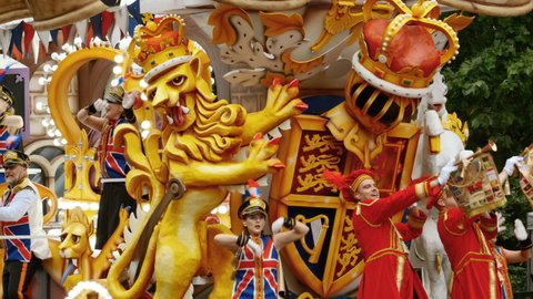London Circa 2022 Spectacular Giant Float Stock Footage Video (100% ...